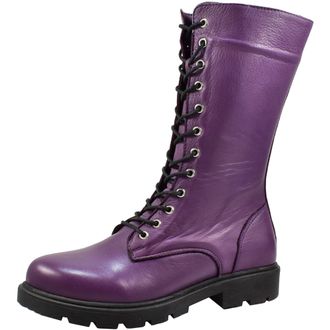 Andrea Conti Damen Stiefelette Schn&uuml;rstiefel moderne Farben l&auml;ssig Trend 0022823, Gr&ouml;&szlig;e:39 EU, Farbe:Violett