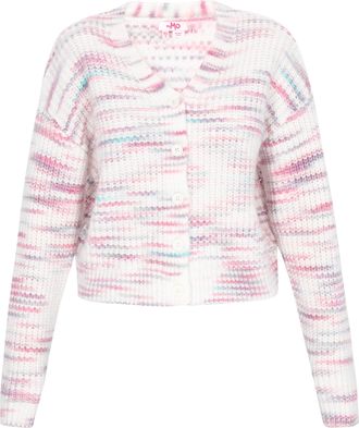Mymo Strickjacke Frauen lila mehrfarbig