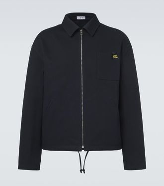 Loewe Veste en coton &agrave; logo brod&eacute;
