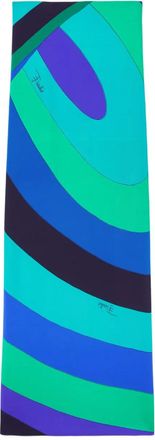 Pucci Schal mit Wirbel-Print - Gr&uuml;n