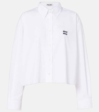 Miu Miu Chemise en popeline de coton
