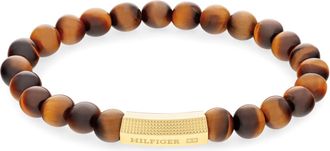 Tommy Hilfiger Jewelry Armband mit Schmuckperlen f&uuml;r Herren Mit Steinen aus Tigerauge - 2790582