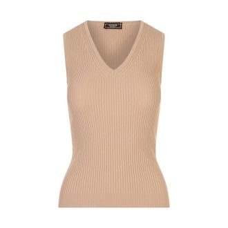 PESERICO Femme, Tops, Beige, Taille: 42 FR Haut sans manches