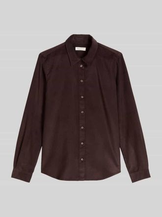 Marc O'Polo Regular Fit Langarm Bluse aus Lyocell-Baumwoll-Mix