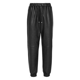Philipp Plein Leather Joggers - - Trousers - Damen - Schwarzk - S