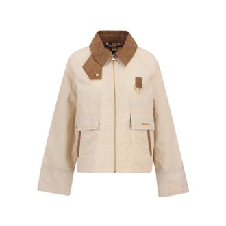 Barbour Femme, Sport, Beige, Taille: 38 FR Icons Spey Showerproof Jacket