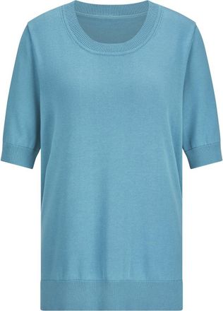 Emilia Lay Rundhals-Pullover Emilia Lay blau