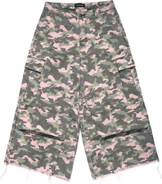 Mainless pantalon à motif camouflage - Rose