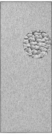 BT Carpet Wolly Läufer - Wohnzimmerteppich Flachgewebe Kurzflor Woll-Optik Wolle Skandi-Look Esszimmer, Wohnzimmer, Kinderzimmer, Schlafzimmer - Creme, 80x300cm