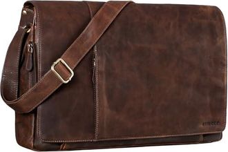 STILORD Maximus Sac XXL en Cuir - Grand Sacoche pour Ordinateurs 17, 18, 19 et 21 Pouces - Porte-Documents, Cartable et Sac Bandoulière en Cuir Véritable, Cou