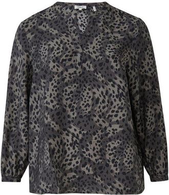 s.Oliver Langarmbluse Bluse Langarmbluse aus Viskosemix mit Leo-Print