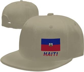 Generic Drapeau DHa&iuml;ti Femme Homme Casquette De Baseball Protection Solaire Chapeaux Pare-Soleil Snapback Casquette Hip Hop pour P&ecirc;che Camping Trucker