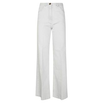 Forte_Forte Femme, Jeans, Blanc, Taille: 38 FR Pantalon Denim Sur Mesure