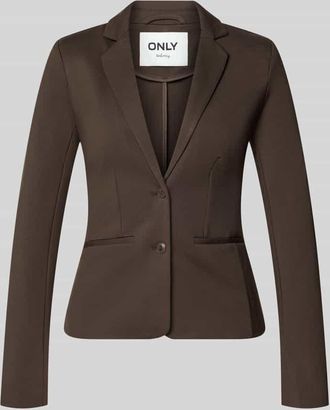 Only Slim Fit Kurzblazer aus Viskose-Mix Modell POPTRASH