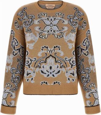 Twinset Pull Col Rond - Marron