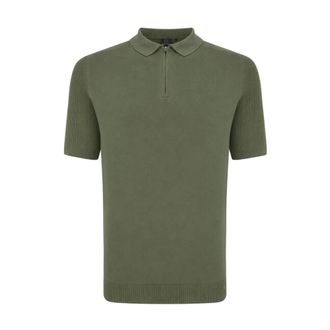 Genti Polo-Hemd mit halbem Rei&szlig;verschluss - - Tops - Herren - Gr&uuml;n - 3XL