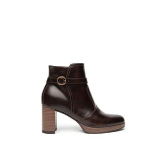 Nero Giardini Femme, Chaussures, Brun, Taille: 40 EU Bottines en cuir avec boucle d&eacute;corative