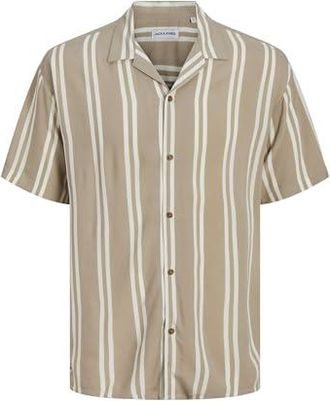 Jack & Jones Jjejeff Stripe Resort T-Shirt SS Sn Chemise à Manches Courtes, Vaisselle, XL Hommes