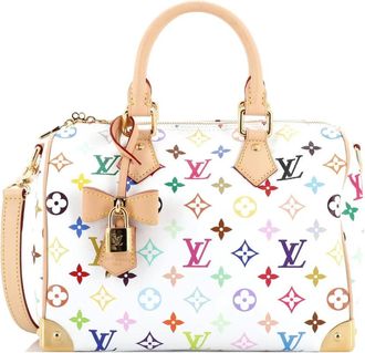 Louis Vuitton x Takashi Murakami Speedy Soft Bandouliere Bag Monogram Multicolor 25 satchel - Blanc