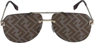 Fendi Sky Sonnenbrille - - Accessories - unisex - Grau - 61 MM