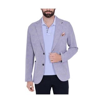 Bob Homme, Vestes, Violet, Taille: L Giacca Blazer Monopetto Destrutturata