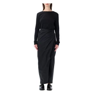 Our Legacy Twisted Jersey Kleid - - Dresses - Damen - Schwarzk - 2XS