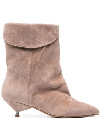 Gis&egrave;l moir&egrave; bottines Miriam 40 mm - Tons neutres