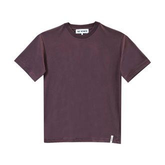 Sunnei Klassisches T-Shirt - - Tops - Herren - Braun - M
