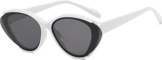 Generic Lunettes De Soleil À Petite Monture For Hommes En Plein Air Sport For Femmes La Plage(White)