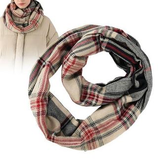 Generic &Eacute;charpe Infinity pour femme - Accessoires chauds, doux et l&eacute;gers avec poche &agrave; fermeture &eacute;clair - Pour le quotidien, les trajets d&eacute;contract&eacute;s, la maiso