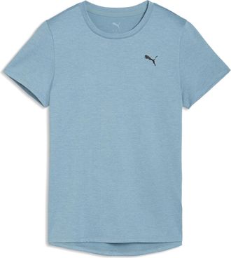 Puma TAD ESSENTIALS Meliertes T-Shirt Damen, Kleidung, Blau, XXS