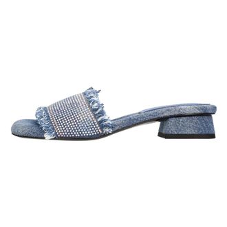 Ash Ash, Femme, Chaussures, Bleu, Taille: 38 EU Mules &agrave; Strass
