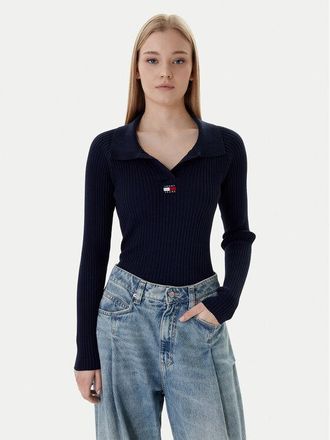 Tommy Jeans Pullover DW0DW22036 Dunkelblau Slim Fit