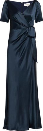 Saloni Robe longue Marilyn - Femme - Robes - Bleu - Taille: 42 FR