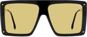 Carrera Sonnenbrille mit eckigem Gestell - Schwarz