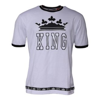 Dolce & Gabbana Jersey T-Shirt - - Tops - Herren - Wei&szlig; - XL