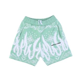 Vision Of Super Bandana Print Gr&uuml;ne Shorts - - Shorts - Herren - Gr&uuml;n - XL