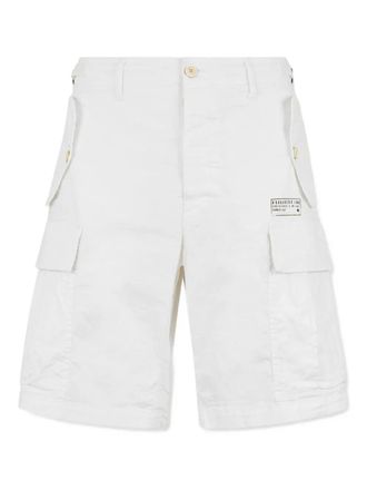Dsquared2 short en jean &agrave; poches multiples - Blanc