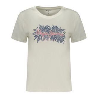 Pepe Jeans London Femme, Tops, Blanc, Taille: 42 FR T-shirt &agrave; manches courtes
