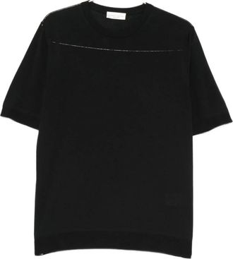 Roberto Collina Homme, Tops, Noir, Taille: 3XL T-shirt