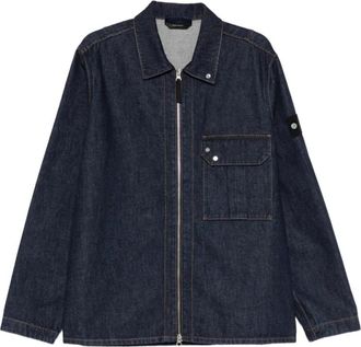 Stone Island Homme, Vestes, Bleu, Taille: 2XL Shirt