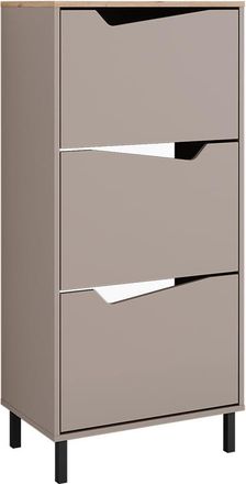 Vicco Schuhkipper Marelle, Greige/Artisan, 60 x 129.5 cm mit 3 F&auml;chern