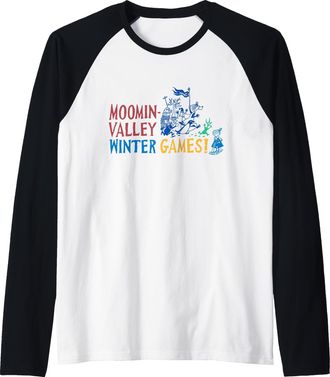 Moomin Mymble & Co Color Moominvalley Winterspiele! Sport Raglan
