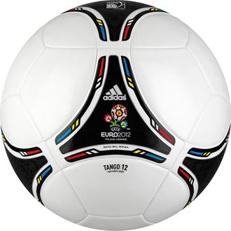 adidas Fu&szlig;ball EURO Top Re Chr, white/black/process cyan/matallic silver, 5, X36424
