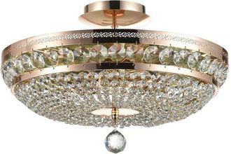 Maytoni [NEUWERTIG] Maytoni Deckenleuchte Lampe Kristalle Ottilia Gold &oslash; 435 Cm Hauptbeleuchtung B-Ware