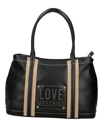Moschino Sac femme Love shopper en simili cuir noir BS26MO49 JC4067PP1OLI1000 Dimensions du sac : Grand
