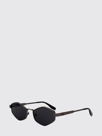 Karl Lagerfeld Lunettes de soleil de forme irr&eacute;guli&egrave;re en m&eacute;tal avec logo grav&eacute;