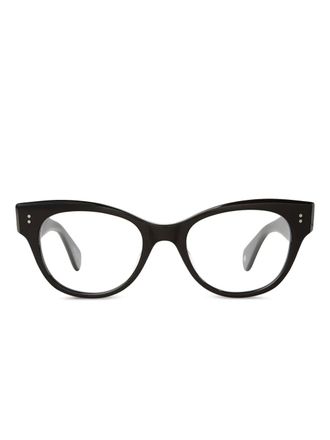 Garrett Leight lunettes de vue Octavia &agrave; monture papillon - Noir