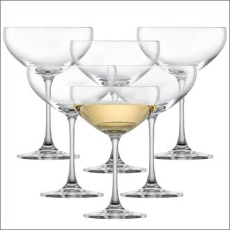 Schott Zwiesel Sektschale Bar Special (6er-Set), elegante Champagnerschalen, spülmaschinenfeste Tritan-Kristallgläser, Made in Germany (Art.-Nr. 111219)