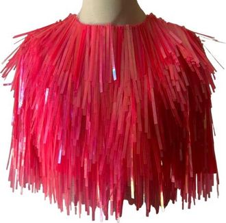 Max Mara Pink Sequin Top Size S